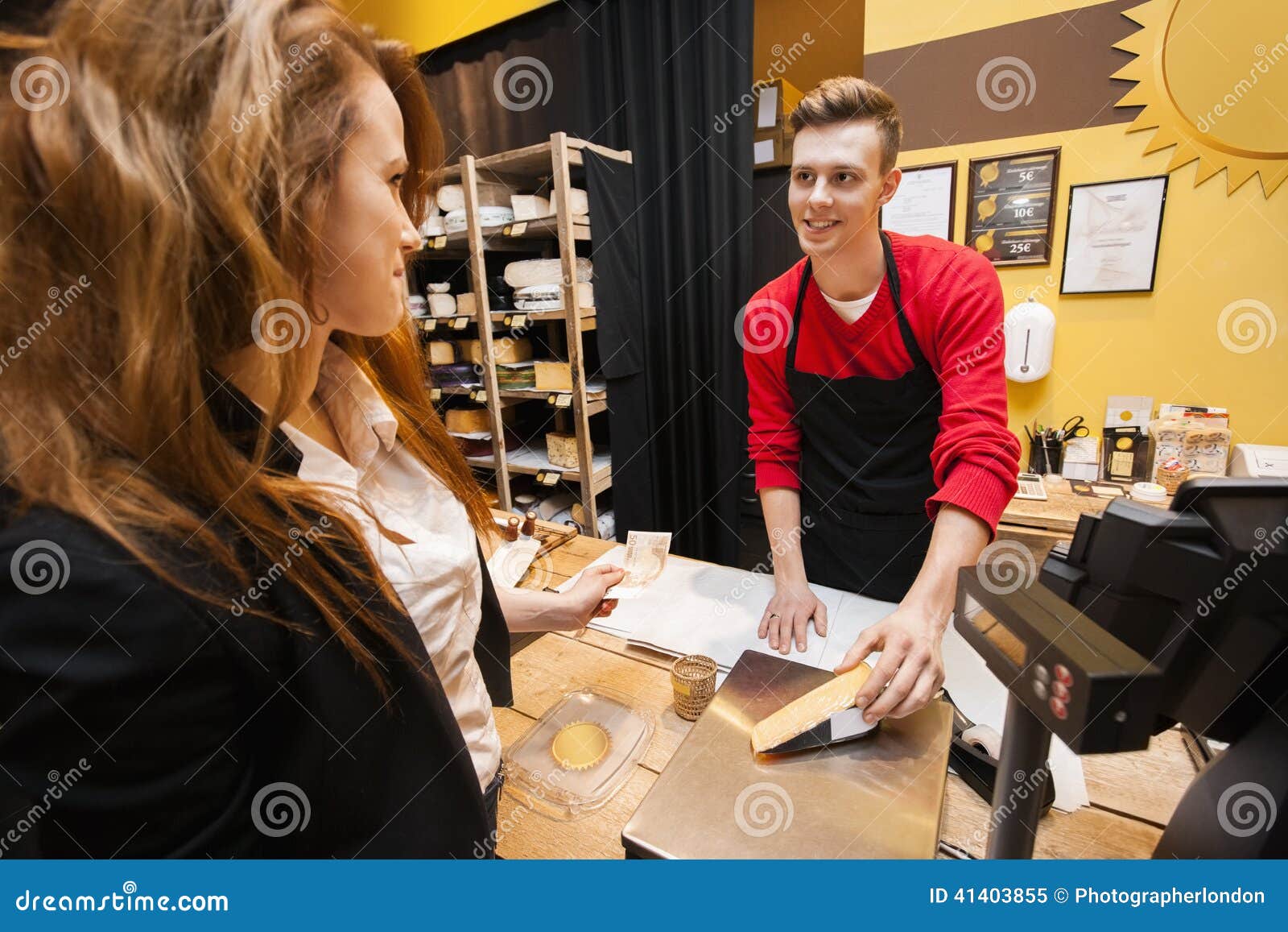 Customer Buying Nails And Clinkers In Store Stock Image | CartoonDealer ...