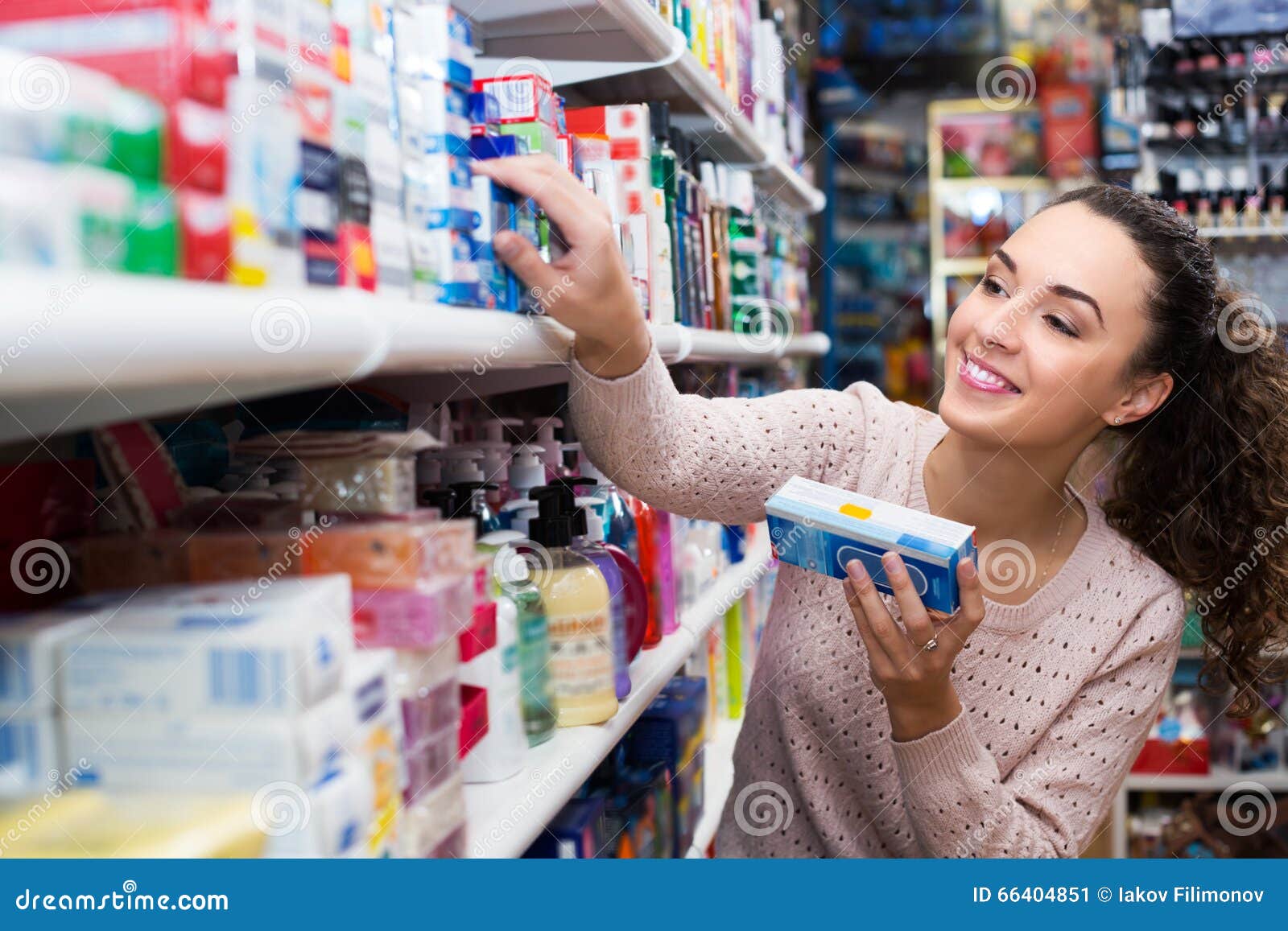Female Customer Buying Toothpaste Stock Image - Image of shopaholic ...