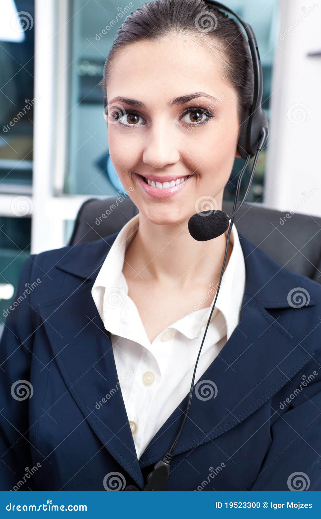 Female Customer Service Representative Stock Photo - Image of ...
