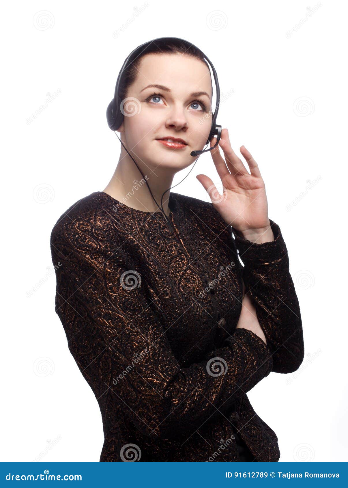 Female Customer Service Representative Stock Image Image Of