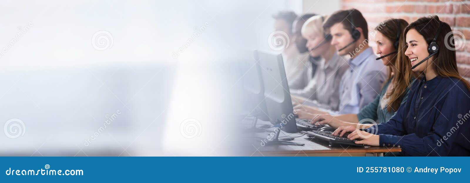 Female Customer Services Agent in Call Center Stock Photo - Image of ...
