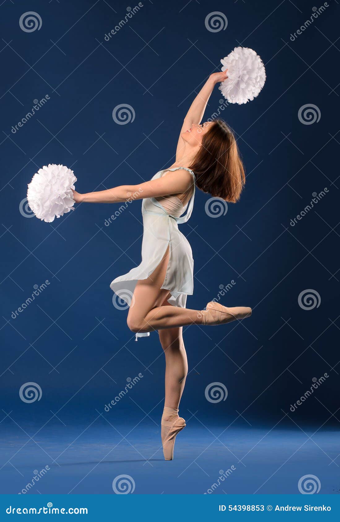 Female dancer cheerleader stock image. Image of gown - 54398853