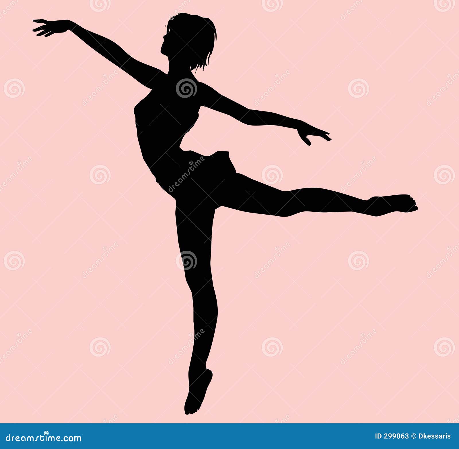 Female dancer silhouette stock illustration. Illustration of ballet ...