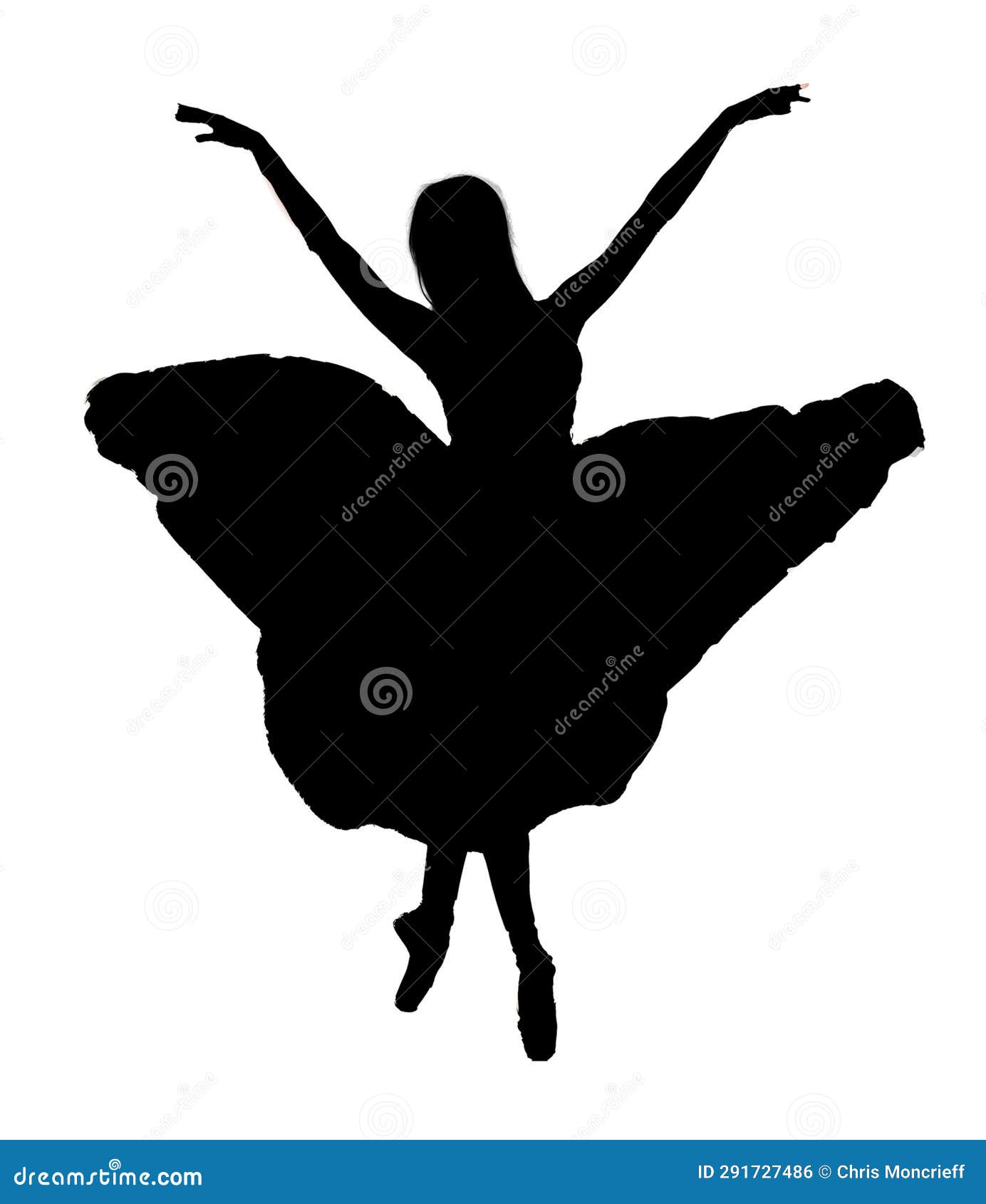 Female Dancer Silhouette stock illustration. Illustration of persons ...