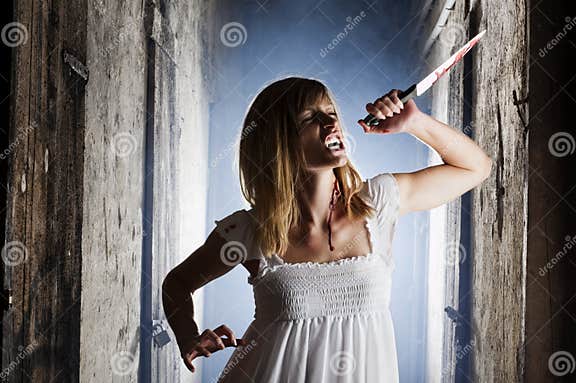 Female dangerous Vampire stock image. Image of blonde - 20472393