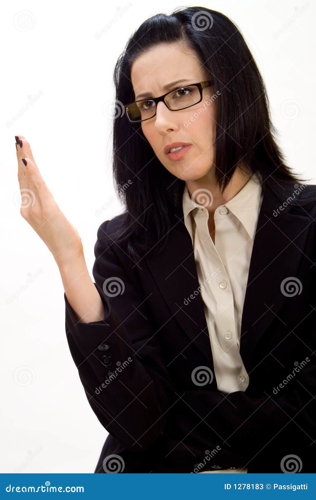 Female Debating stock image. Image of fingers, managerial - 1278183