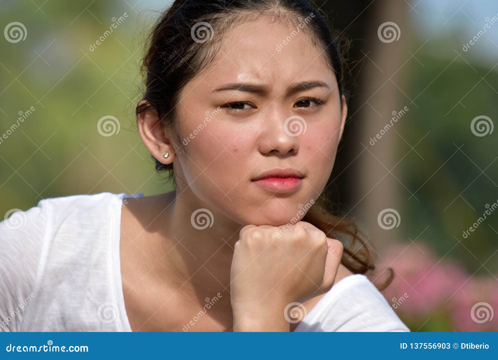 A Female Decision Making stock image. Image of thought - 137556903