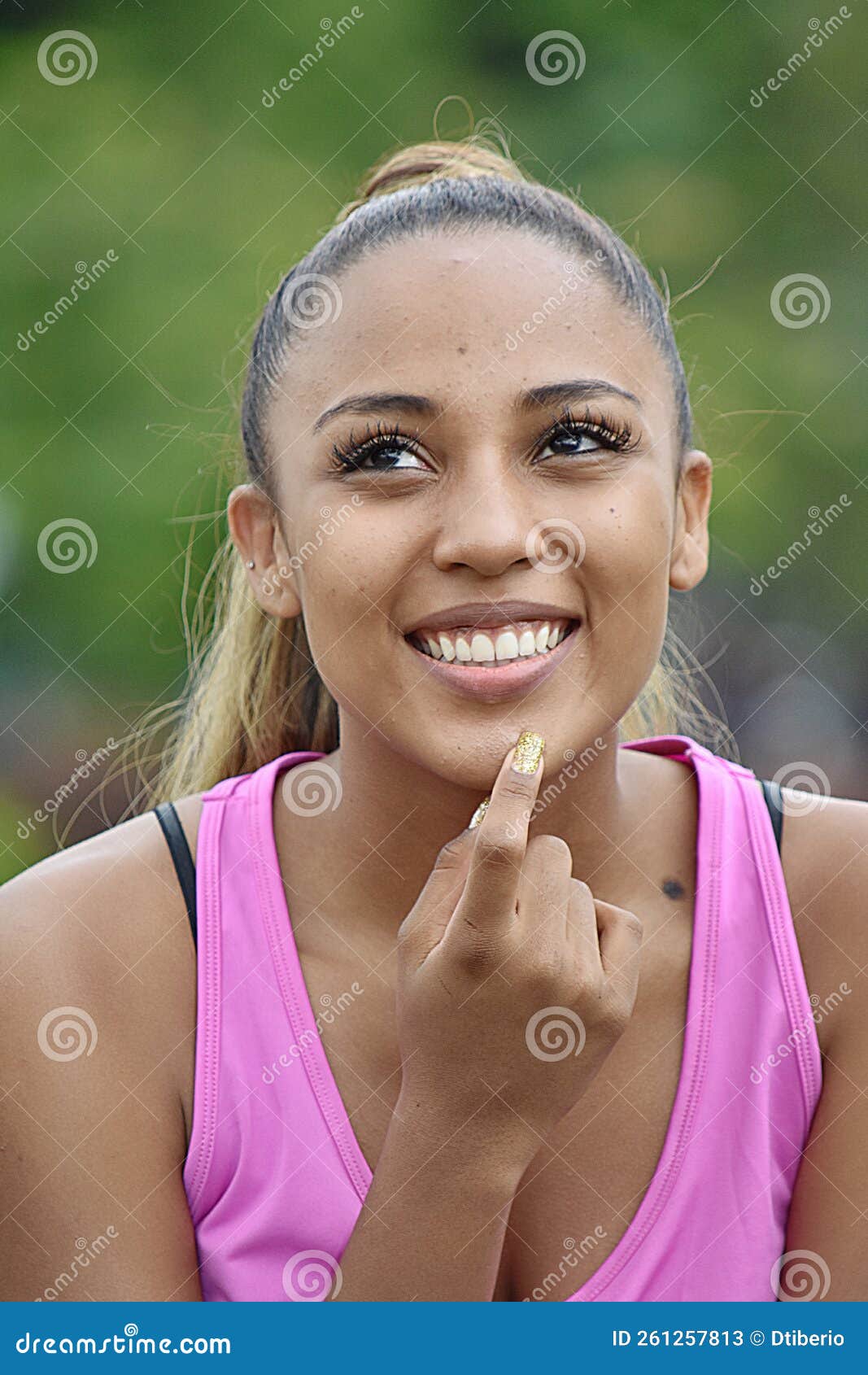 A Female Decision Making stock image. Image of thought - 261257813