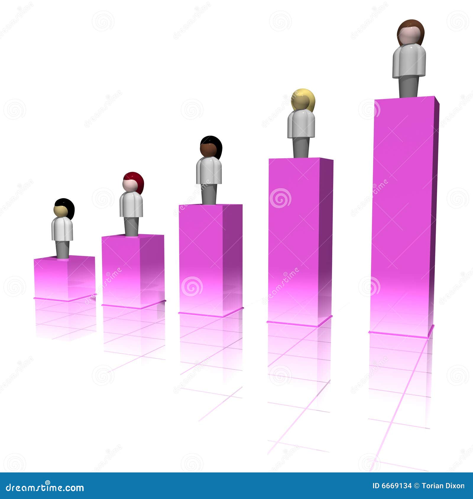Female Demographics stock illustration. Illustration of pink - 6669134