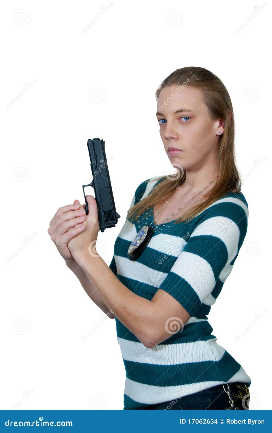 Female Detective stock photo. Image of caucasian, dangerous - 17062634