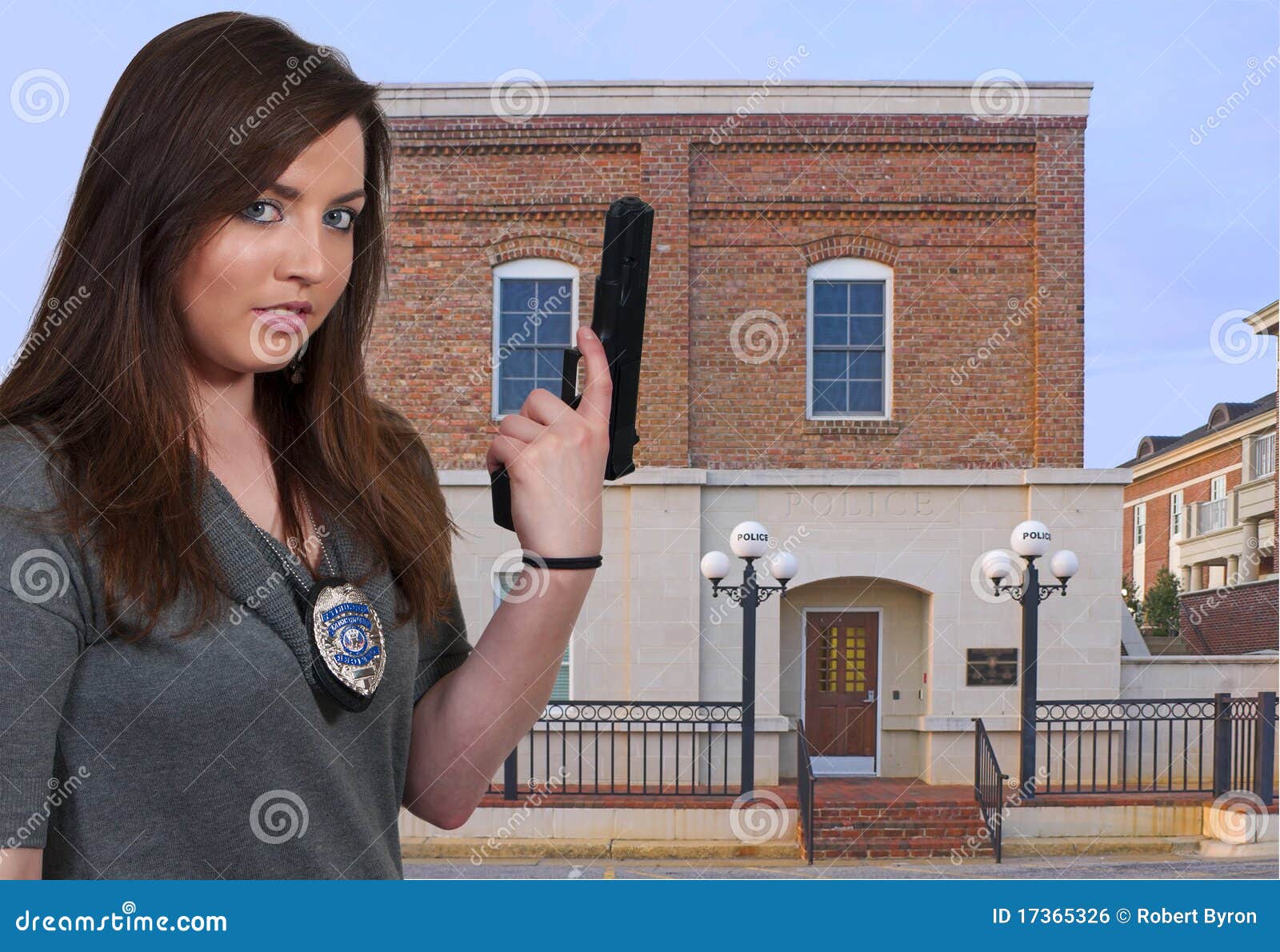 Female Detective stock photo. Image of agent, beauty - 17365326