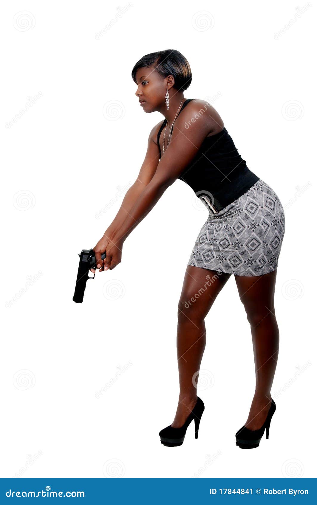 Female Detective stock image. Image of gorgeous, crime - 17844841