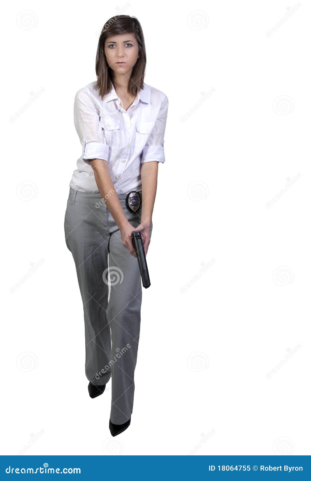 Female Detective stock image. Image of girl, agent, chick - 18064755