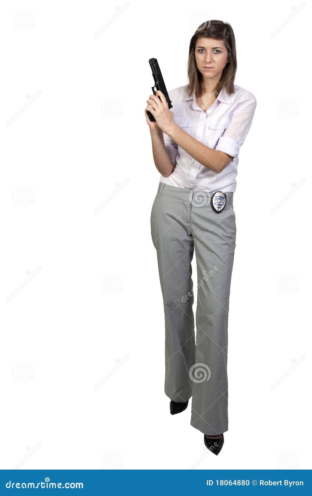Female Detective stock photo. Image of beauty, peace - 18064880