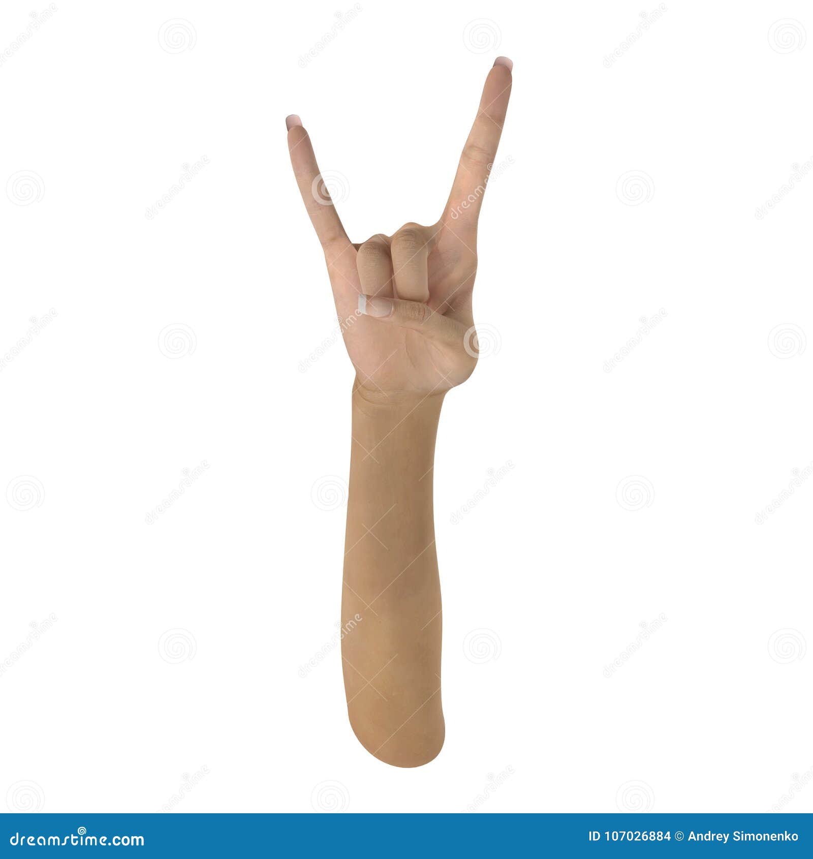 Devil Hand Sign Vector Illustration | CartoonDealer.com #18443492