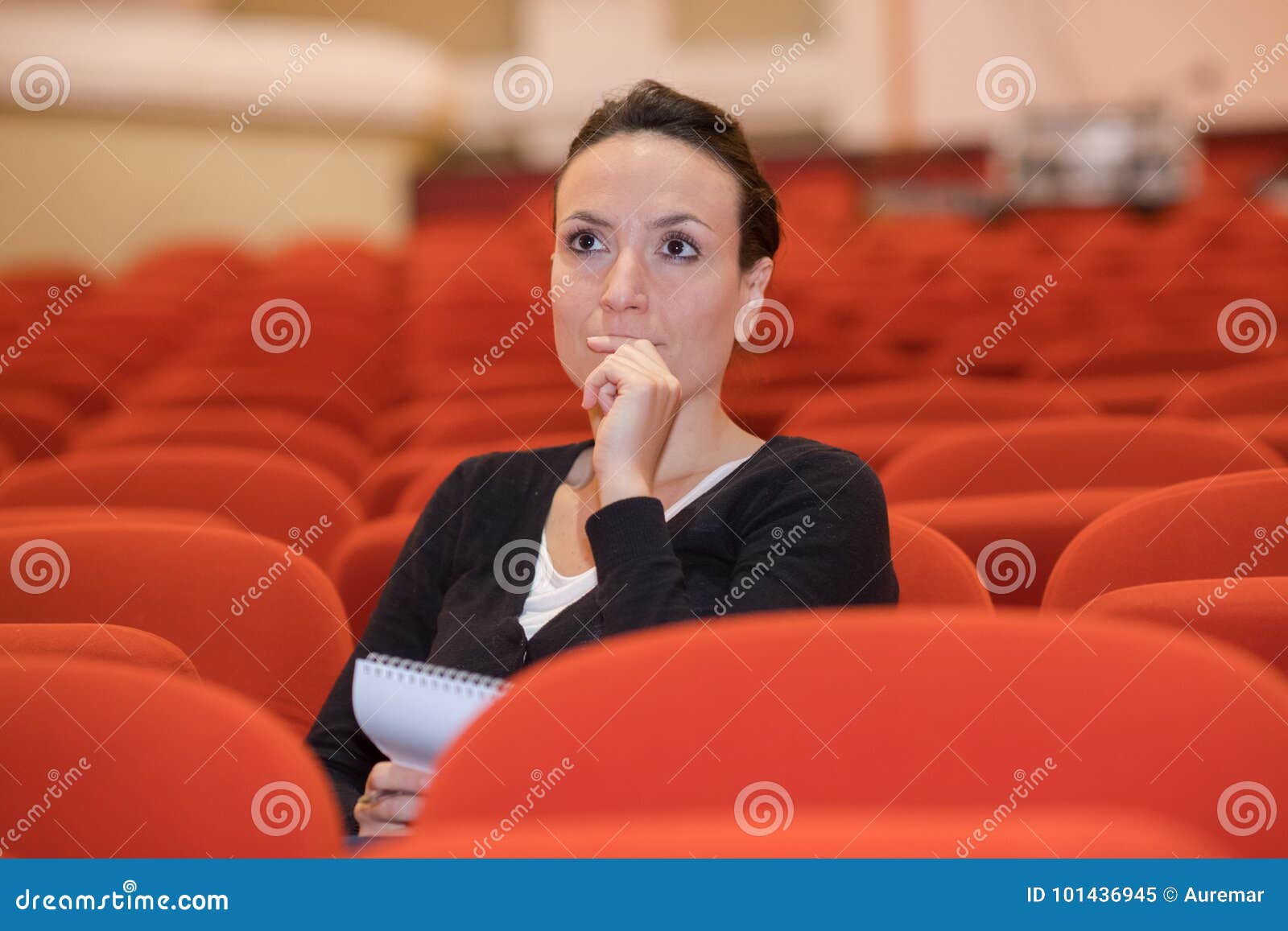 Female Director Doing Casting Stock Image - Image of manager ...