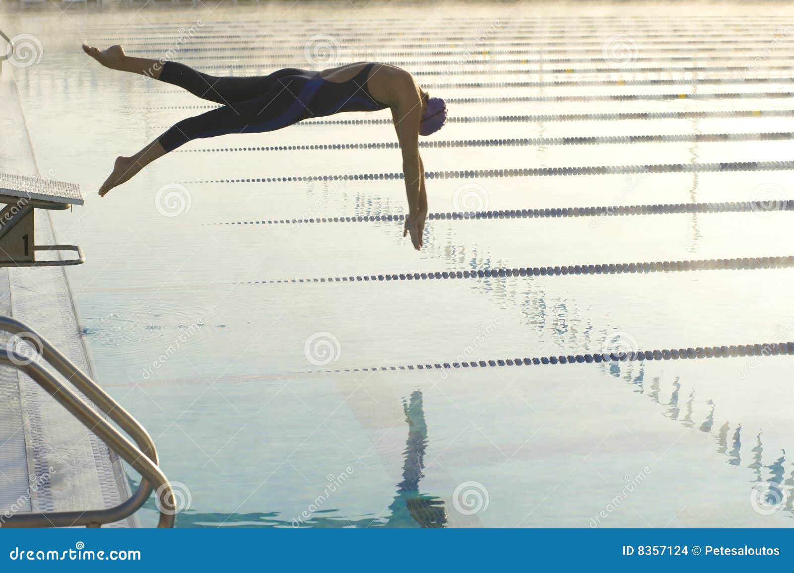 Female Dive Start stock photo. Image of practice, agility - 8357124
