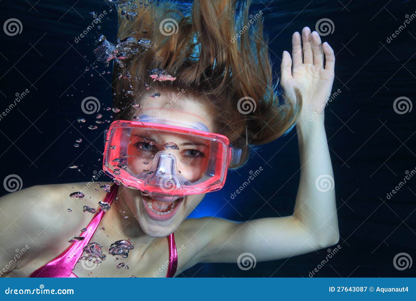 Female diver stock image. Image of attractive, diver - 27643087