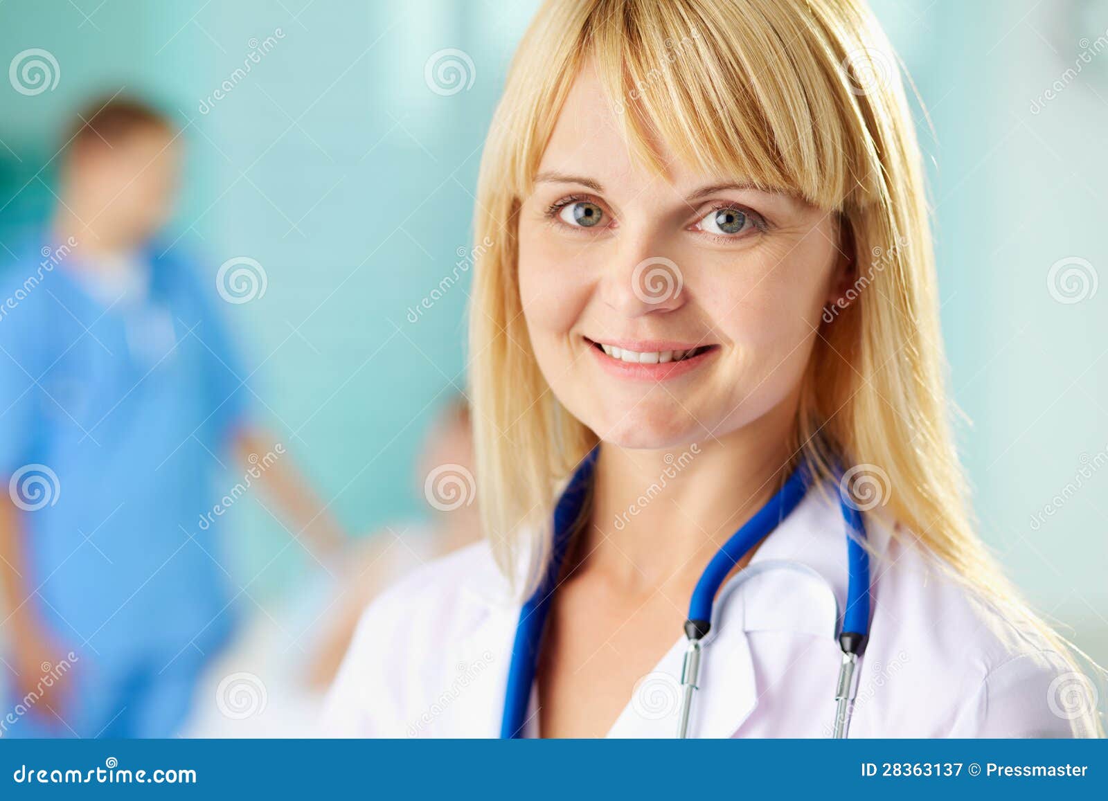 Female doctor stock image. Image of looking, medicine - 28363137