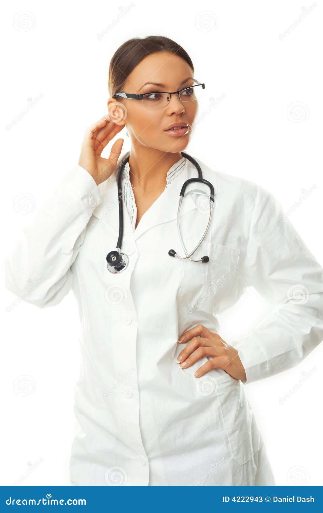 Female Doctor stock image. Image of hair, friendly, health - 4222943