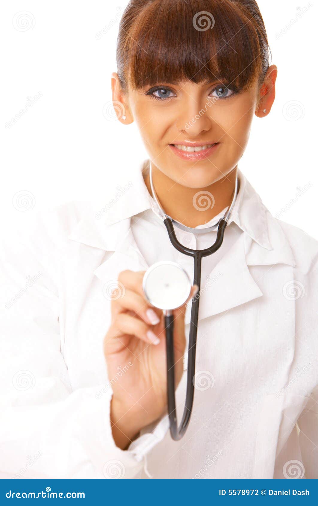 Female Doctor stock photo. Image of attitude, brunette - 5578972