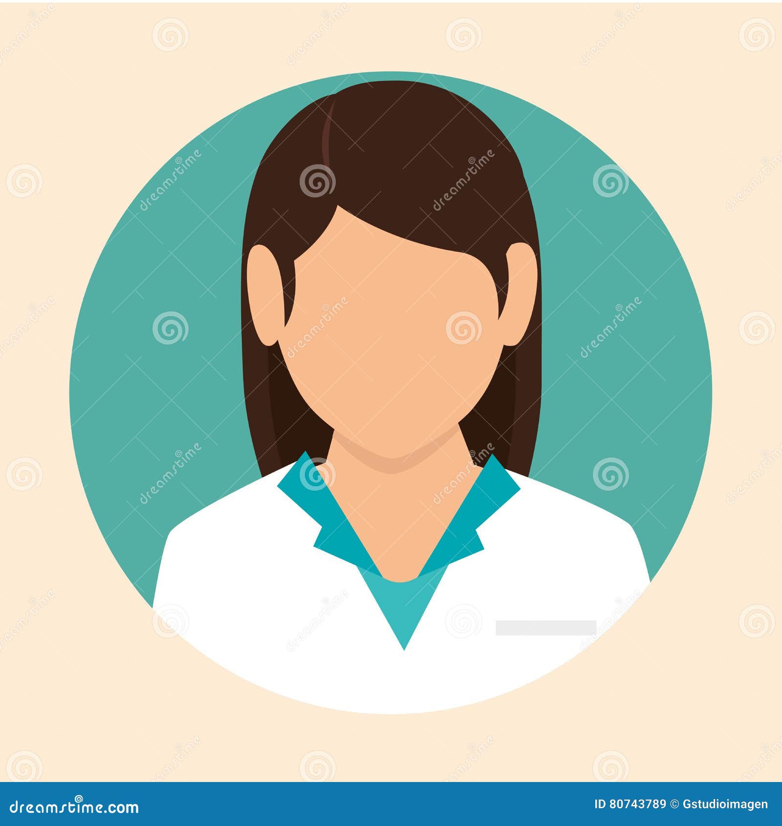 Female doctor design icon stock vector. Illustration of health - 80743789