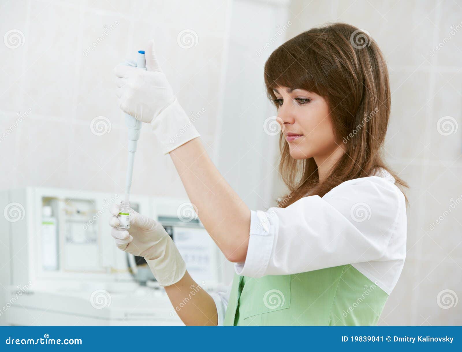 Female doctor with dropper stock image. Image of doctor - 19839041