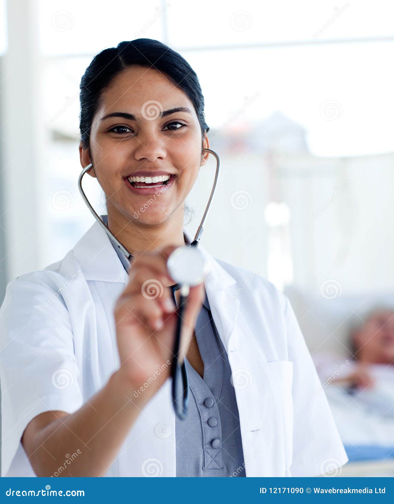 Female Doctor Holding a Stethoscope Stock Photo - Image of diagnostic ... Female Doctor Holding a Stethoscope Stock Photo - Image of diagnostic ...