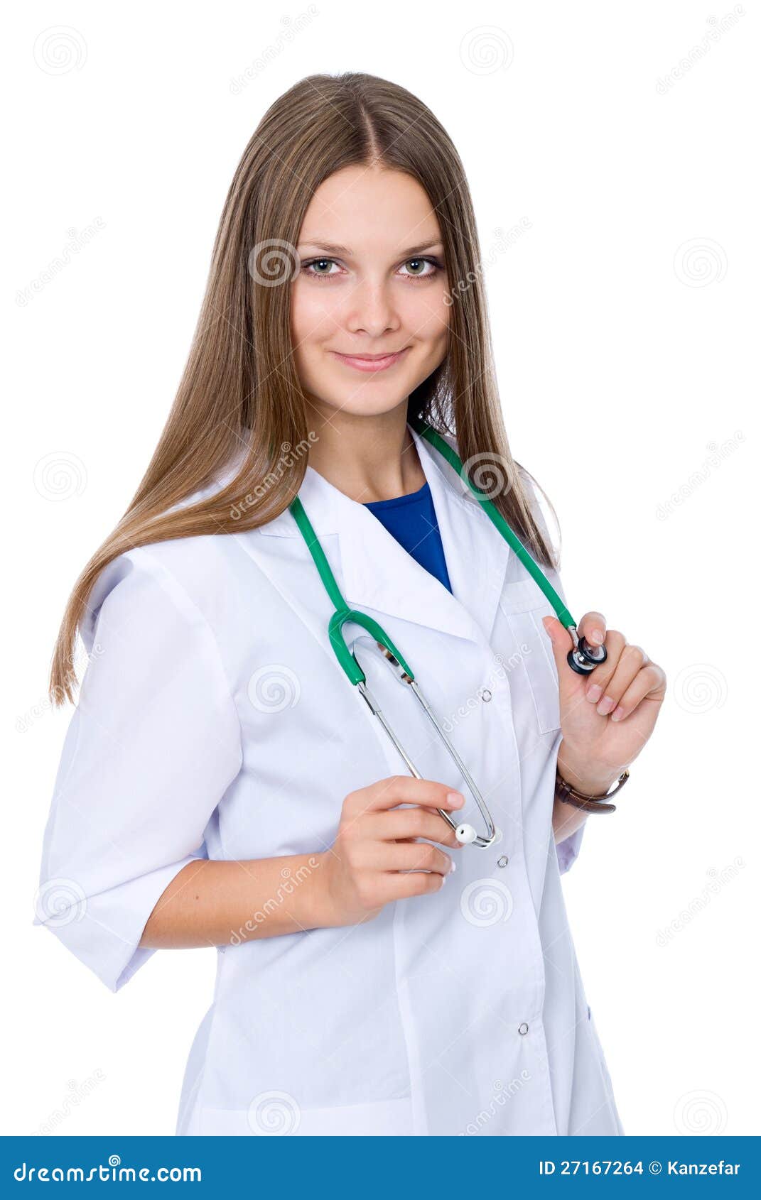 Female Doctor Isolated on White Stock Photo - Image of medical, surgery ...
