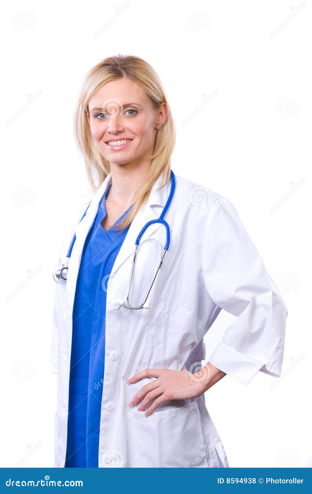 Female Doctor Isolated on White Stock Photo - Image of life, normal ... Female Doctor Isolated on White Stock Photo - Image of life, normal ...