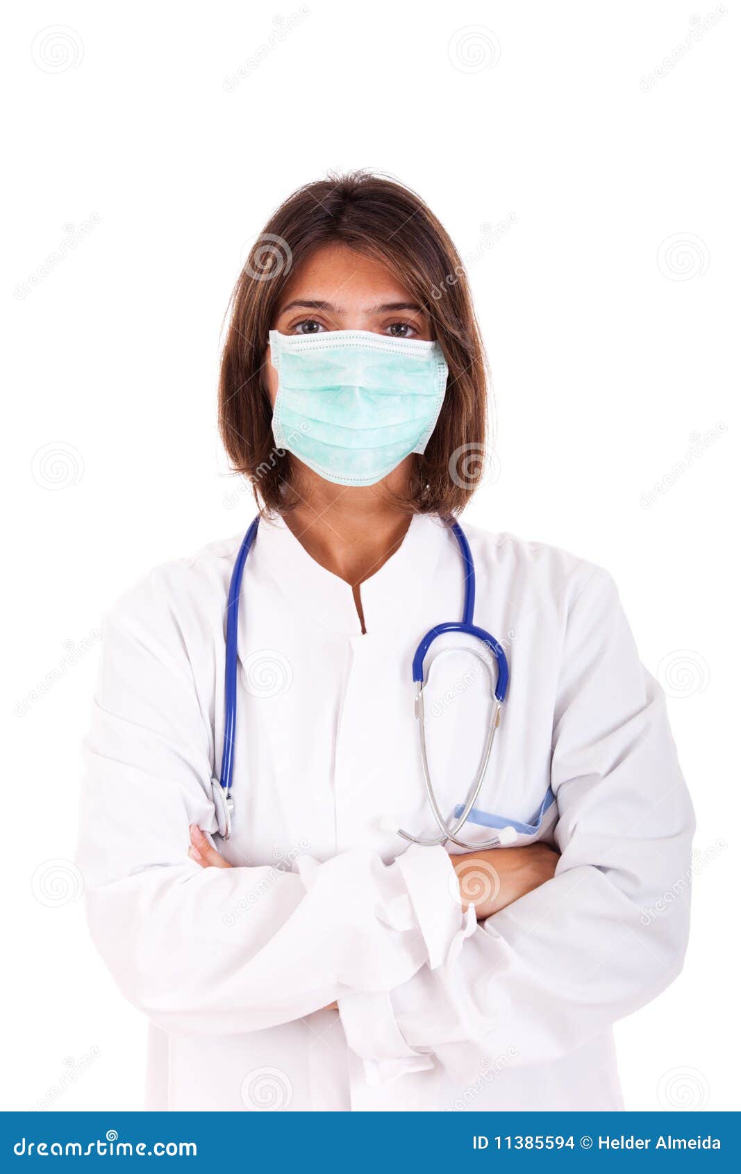 Female doctor with a mask stock photo. Image of caucasian - 11385594