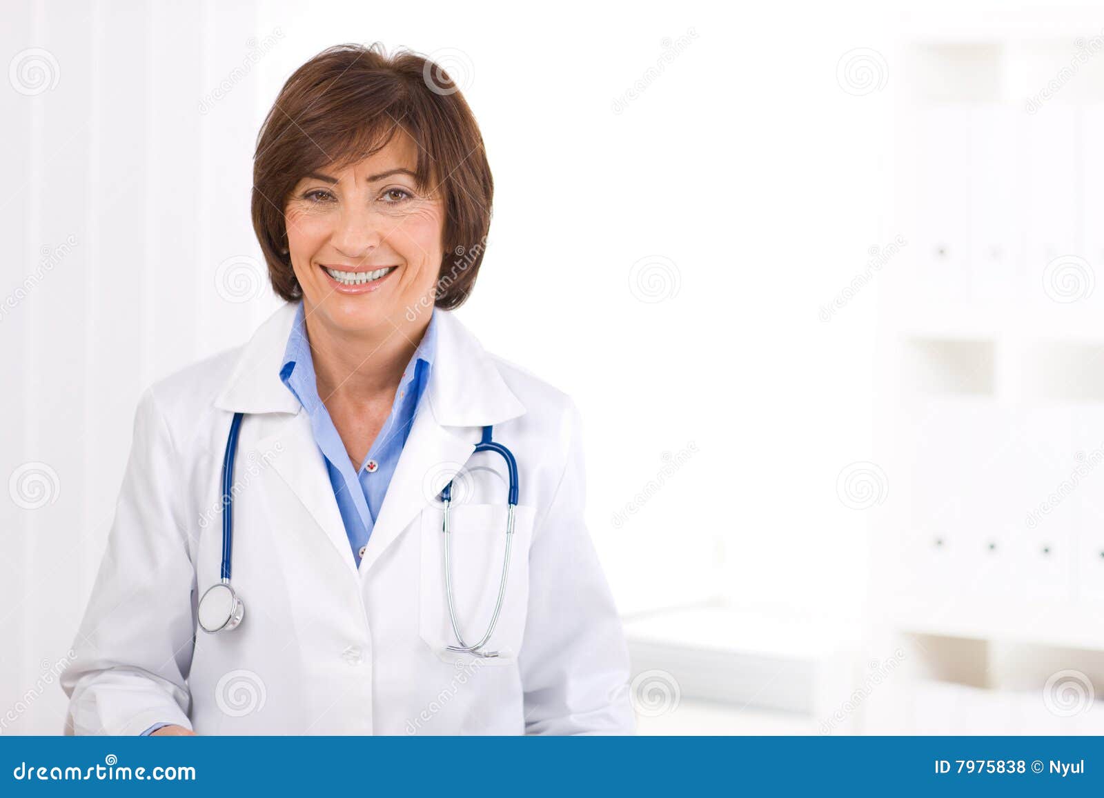 Female doctor at office stock photo. Image of friendly - 7975838