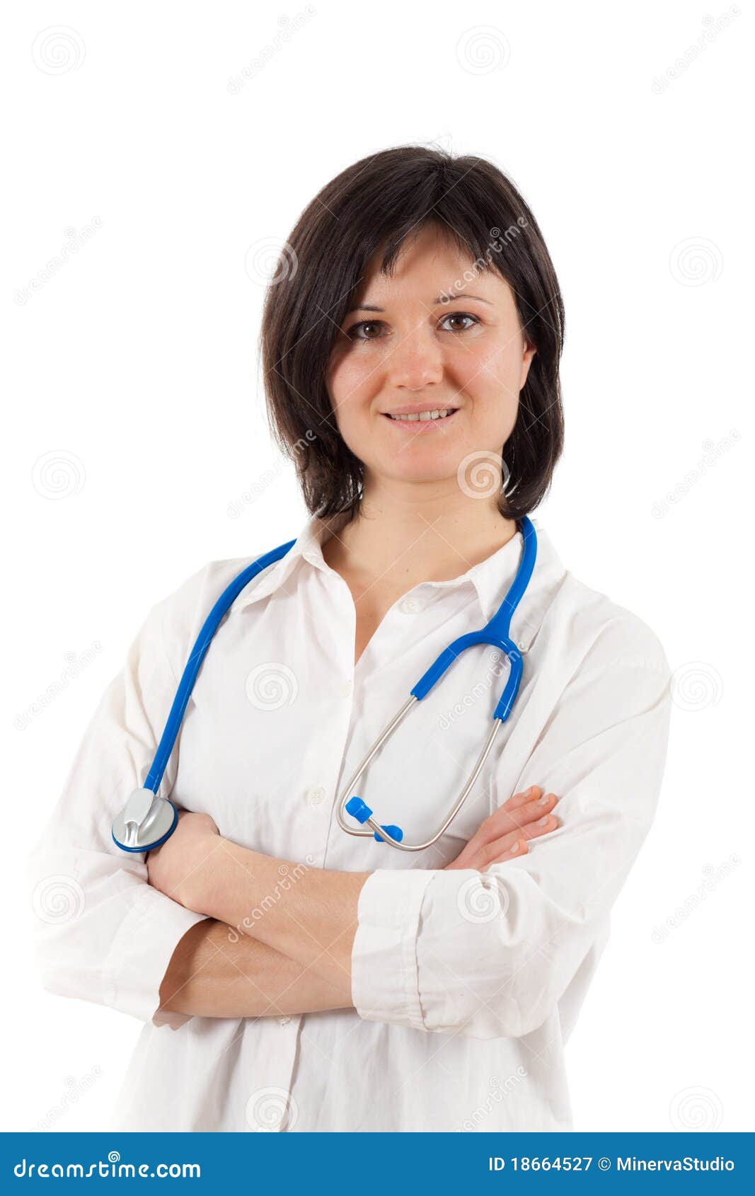 Female doctor portrait stock image. Image of bright, colorful - 18664527