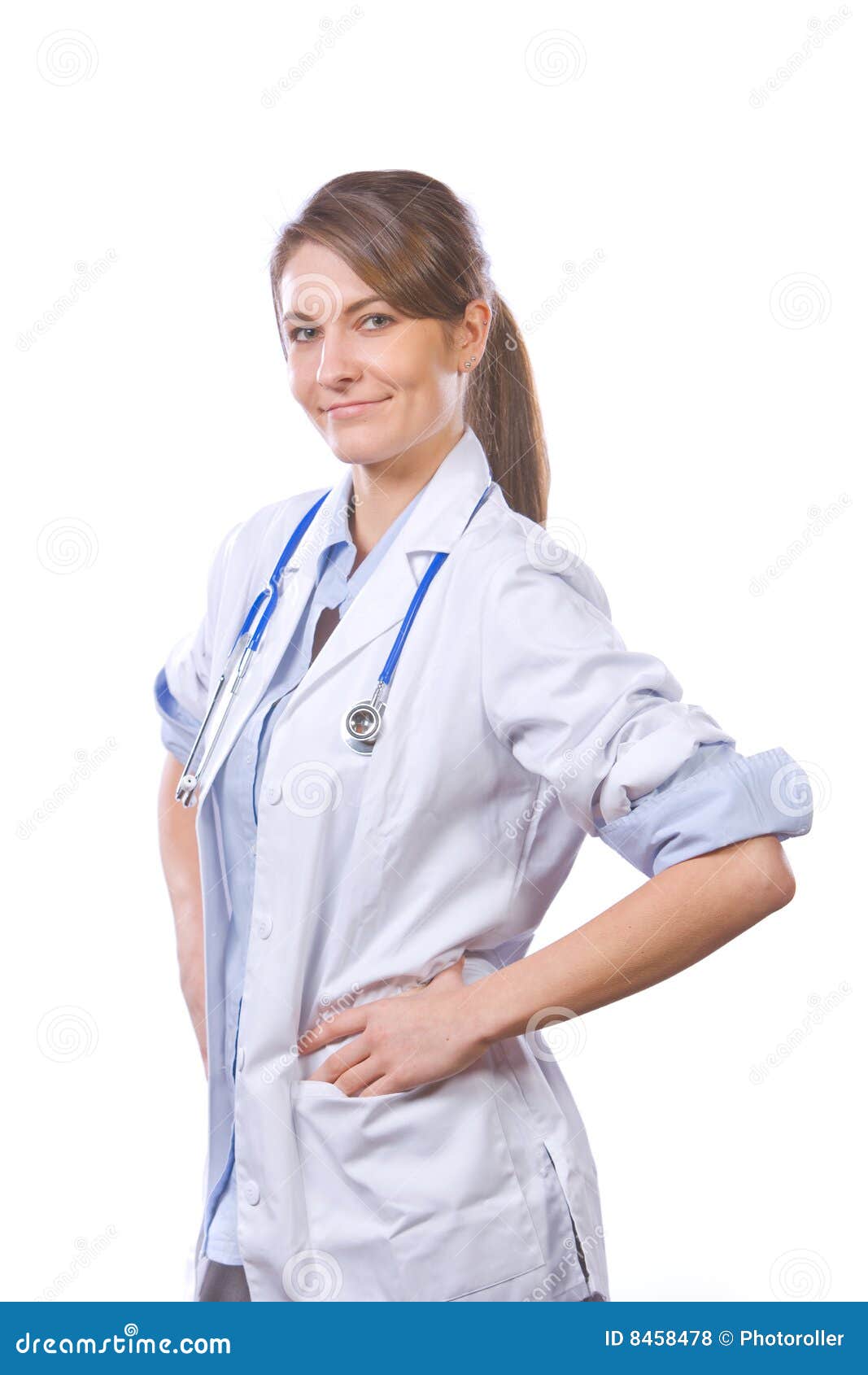 Female Doctor portrait stock photo. Image of hospital - 8458478
