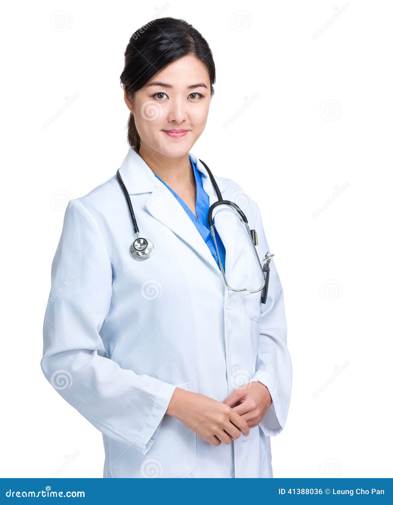 Female doctor portrait stock photo. Image of doctor, gown - 41388036