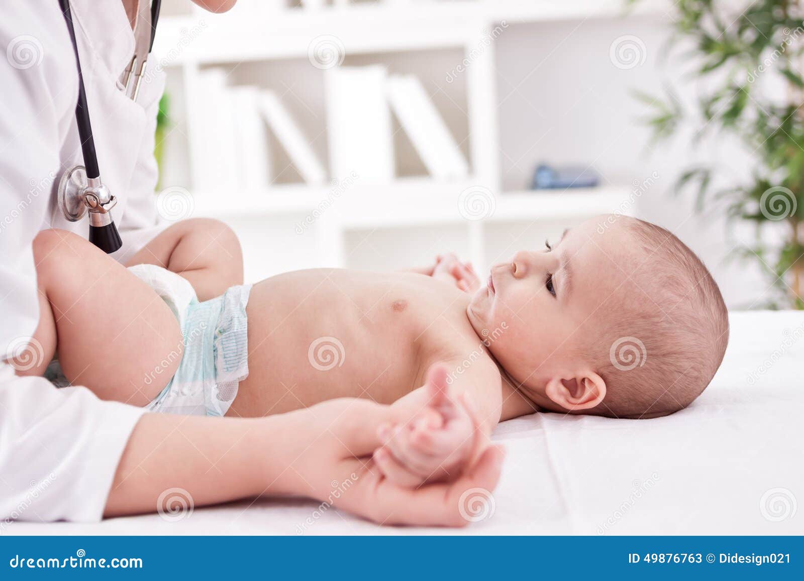 Female Doctor Practicing with Baby Stock Image - Image of infant ...