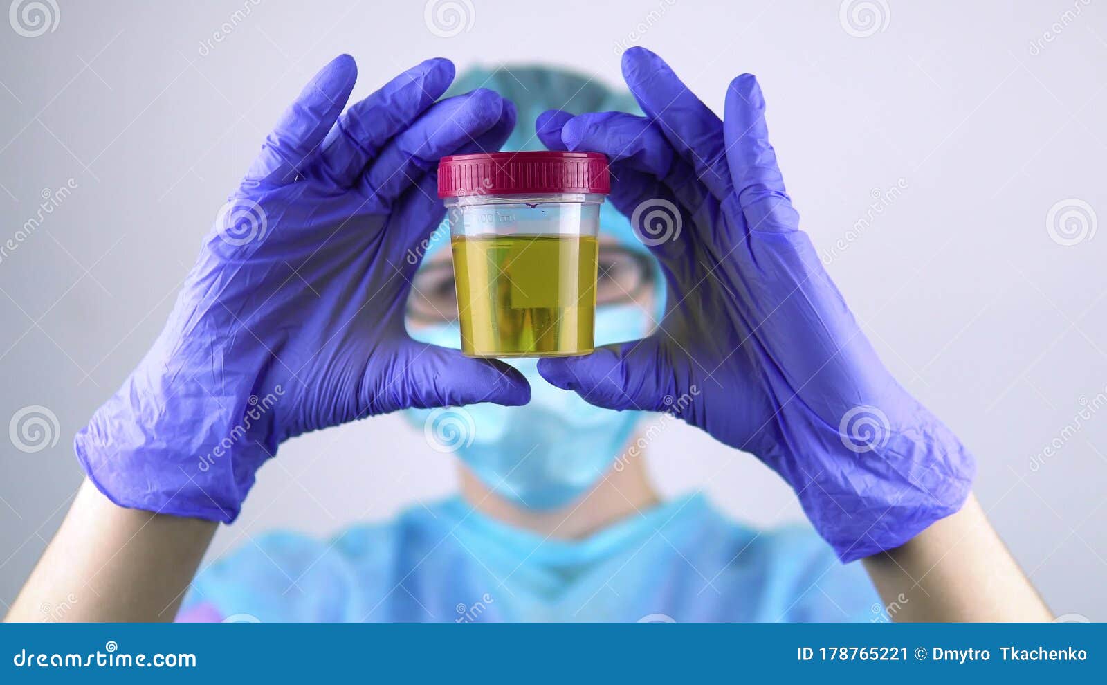 Female Doctor Shows Capacity with Urine Tests. Stock Video - Video of ...