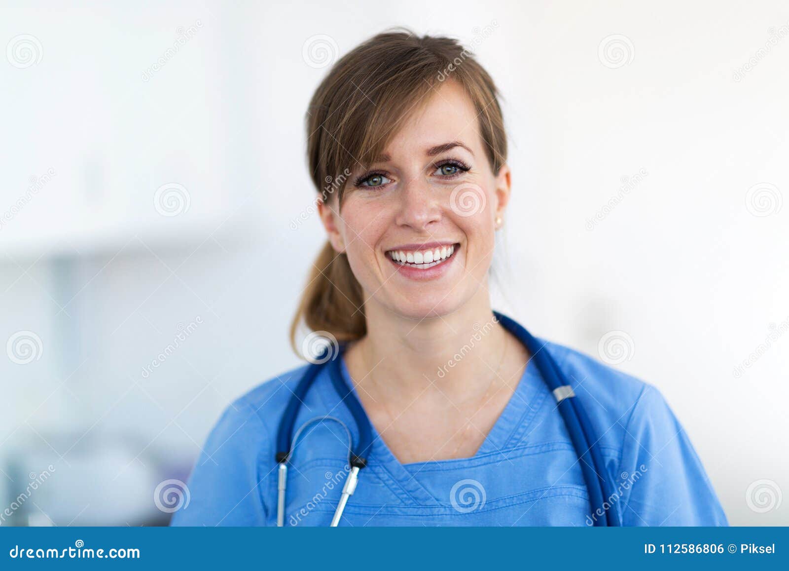 Female doctor smiling stock photo. Image of appointment - 112586806