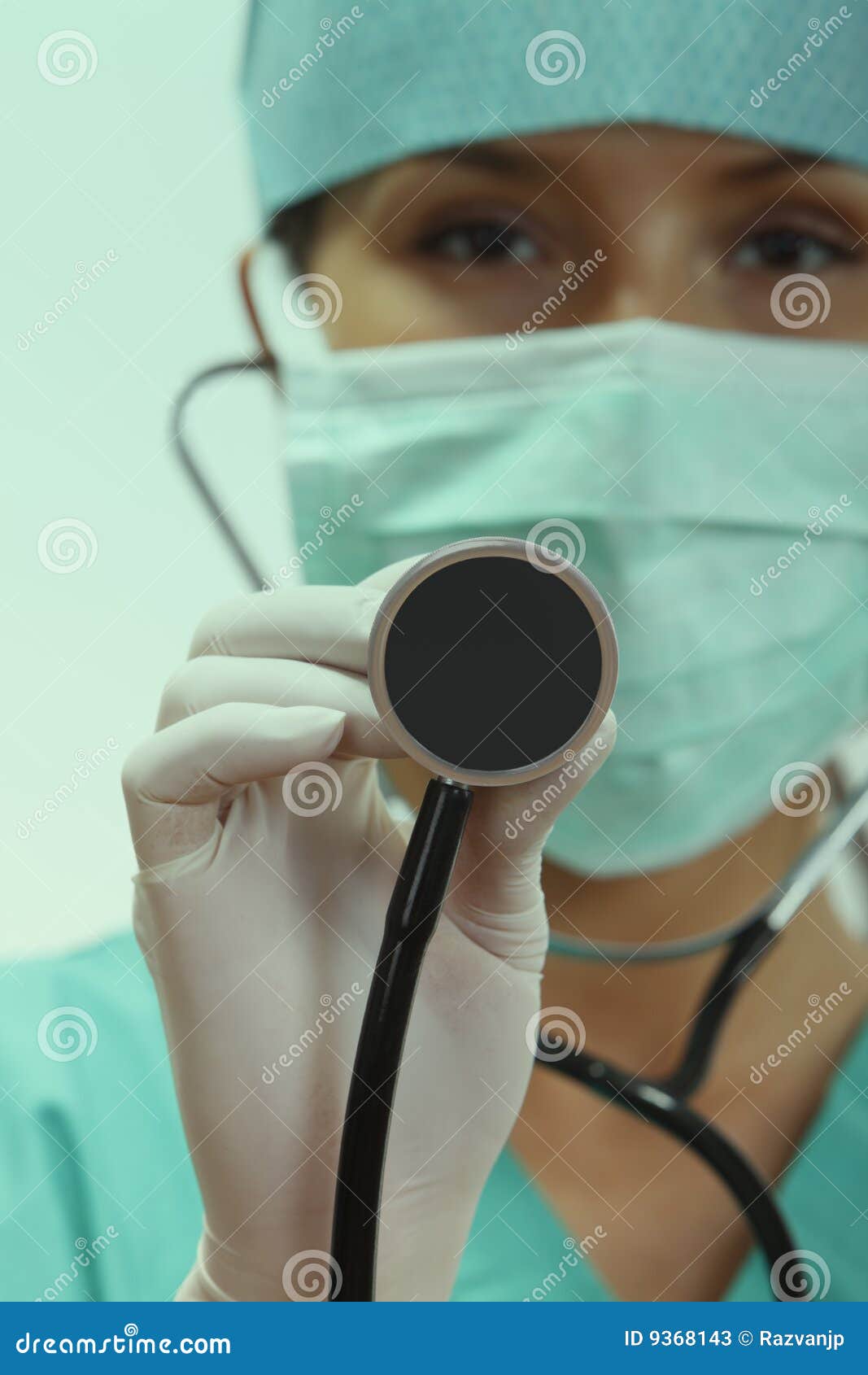 Female Doctor with Stethoscope Stock Image - Image of disease, medical ...