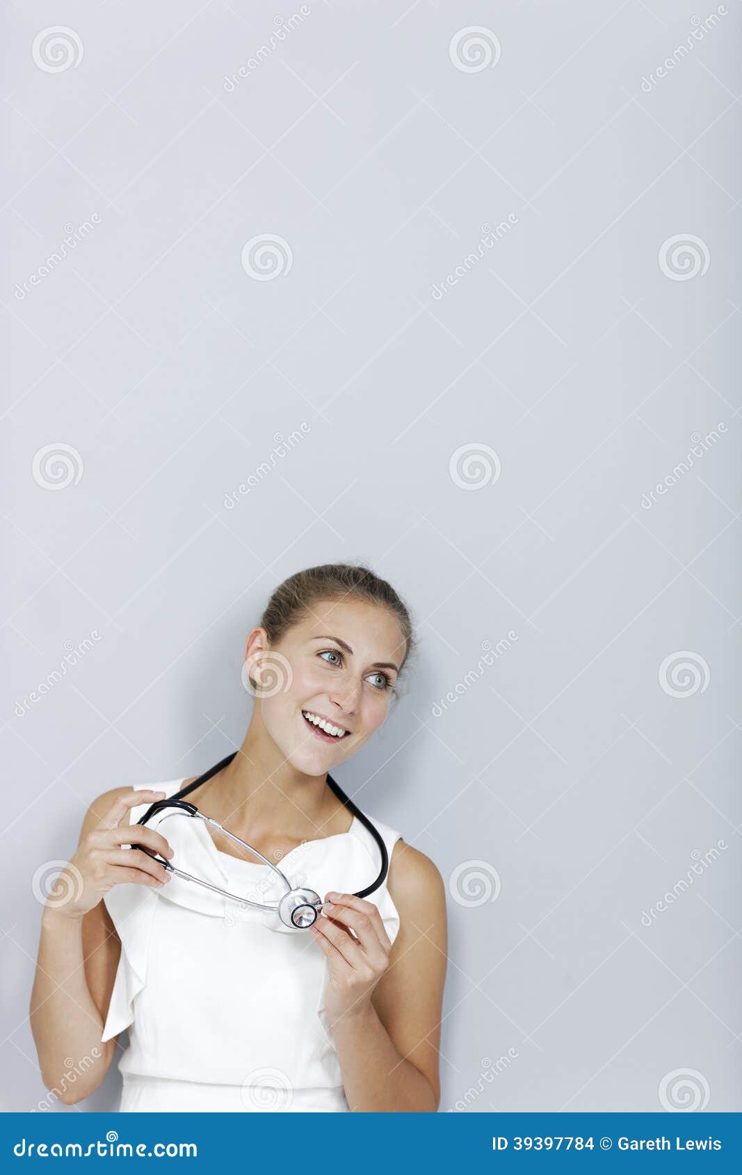 Female Doctor with Stethoscope Stock Photo - Image of examination ...