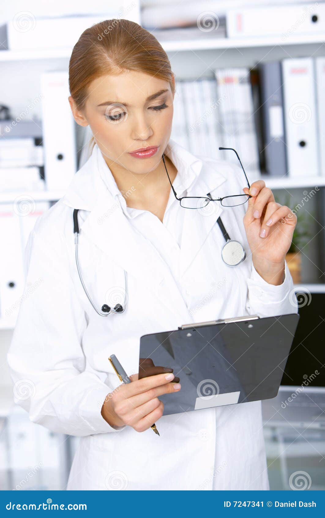 Female doctor in surgery stock image. Image of medicine - 7247341
