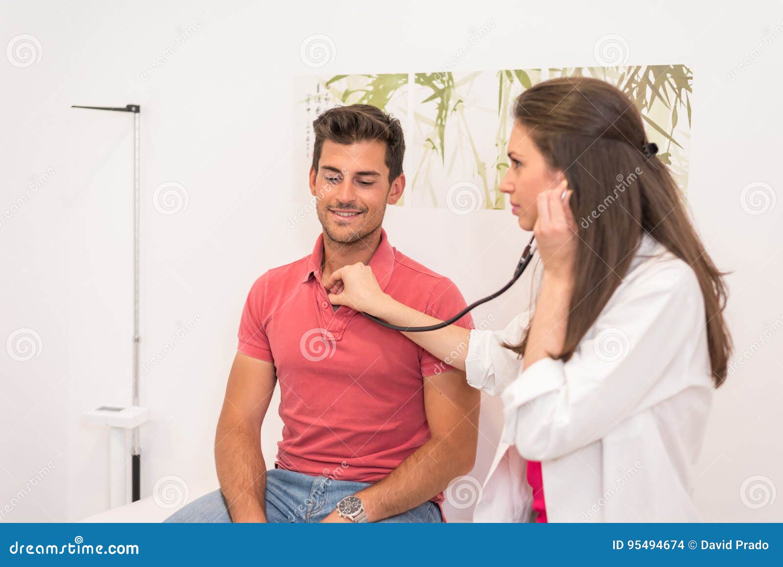 Female Doctor Using Stethoscope Stock Photo - Image of confident ...