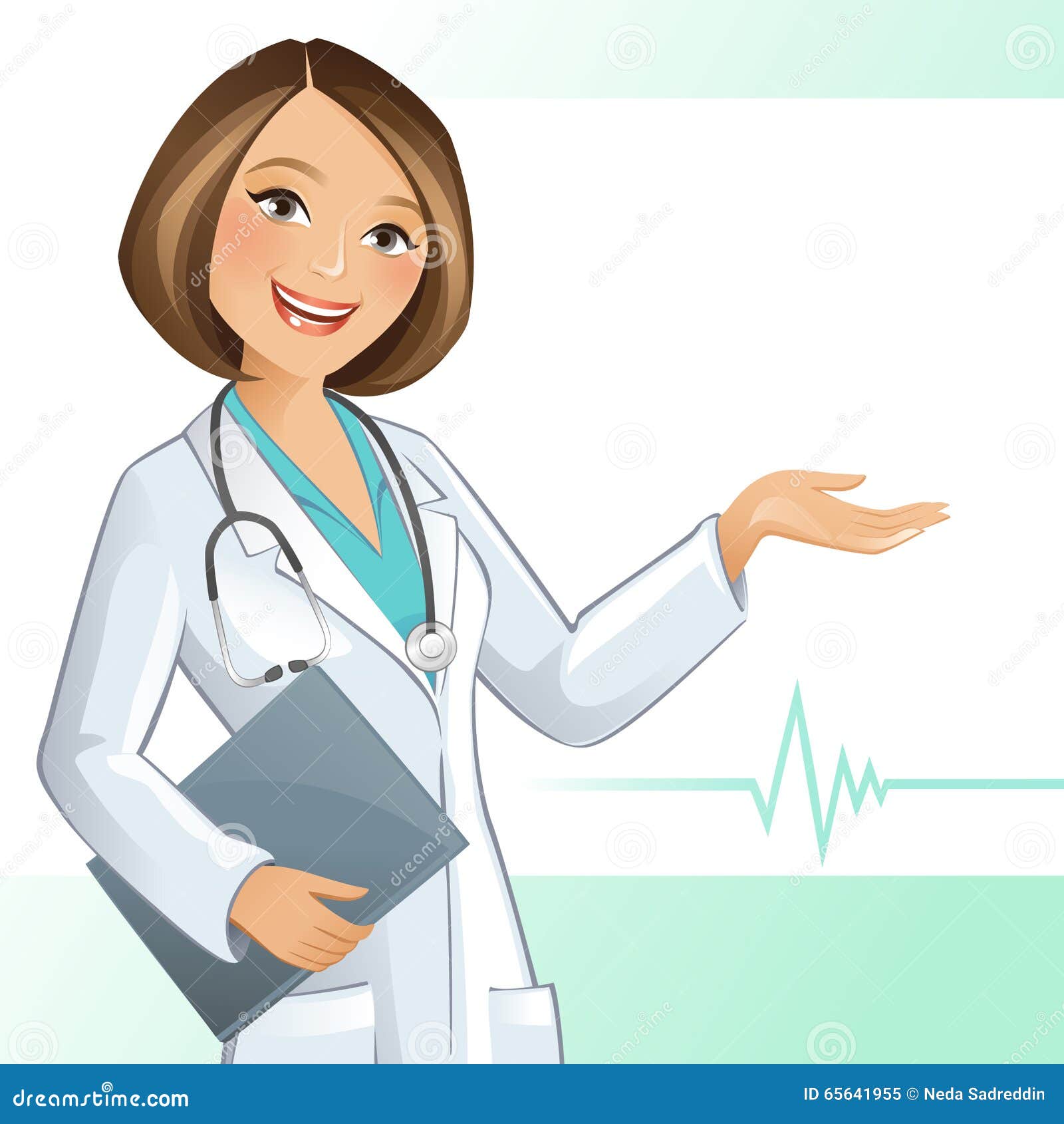Female Doctor stock vector. Illustration of practitioner - 65641955 Female Doctor stock vector. Illustration of practitioner - 65641955