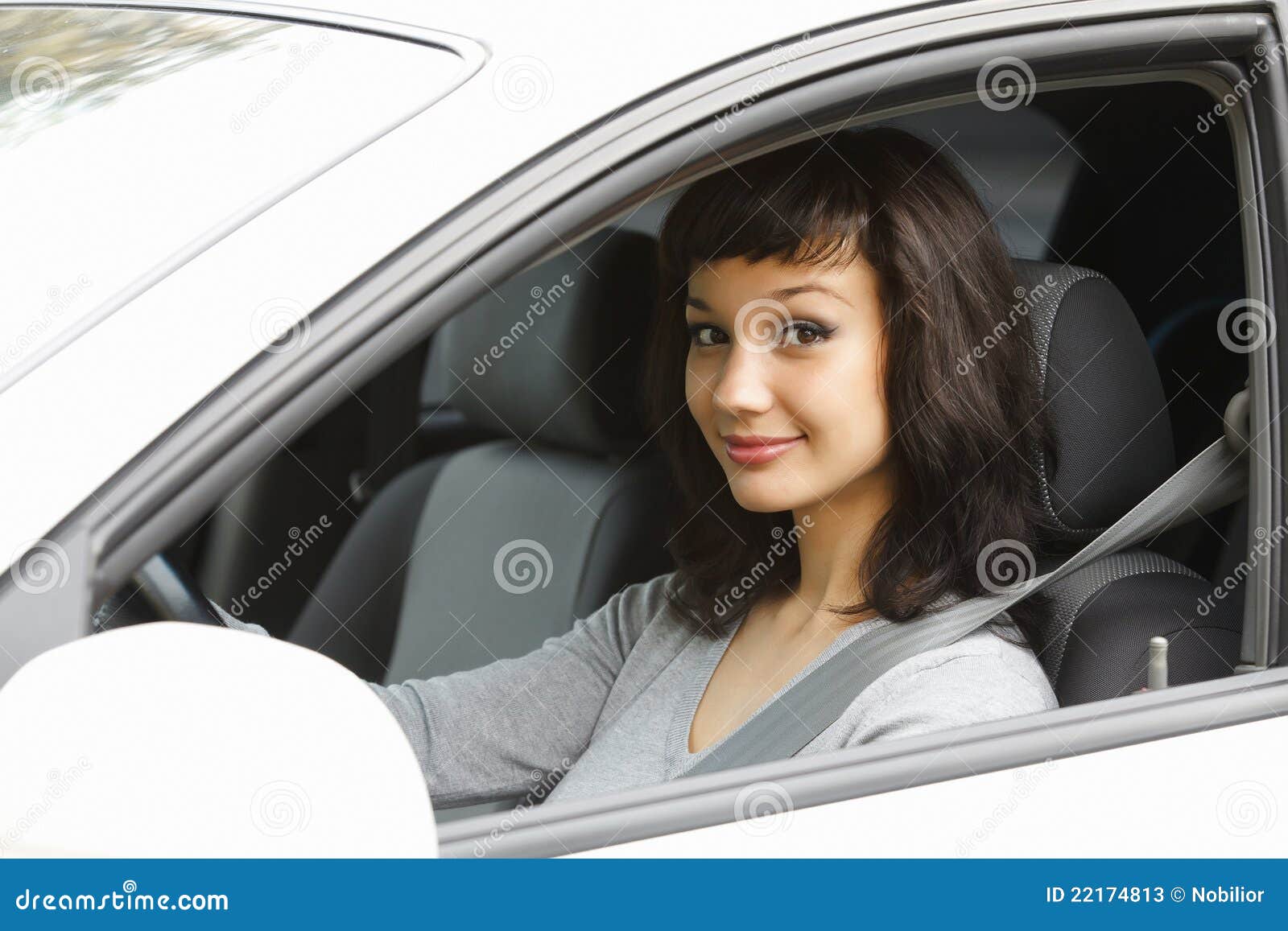Female driver stock image. Image of looking, camera, lifestyle - 22174813