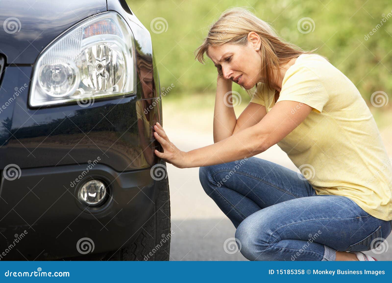 Female Driver Panic In A Car Stock Photography | CartoonDealer.com ...