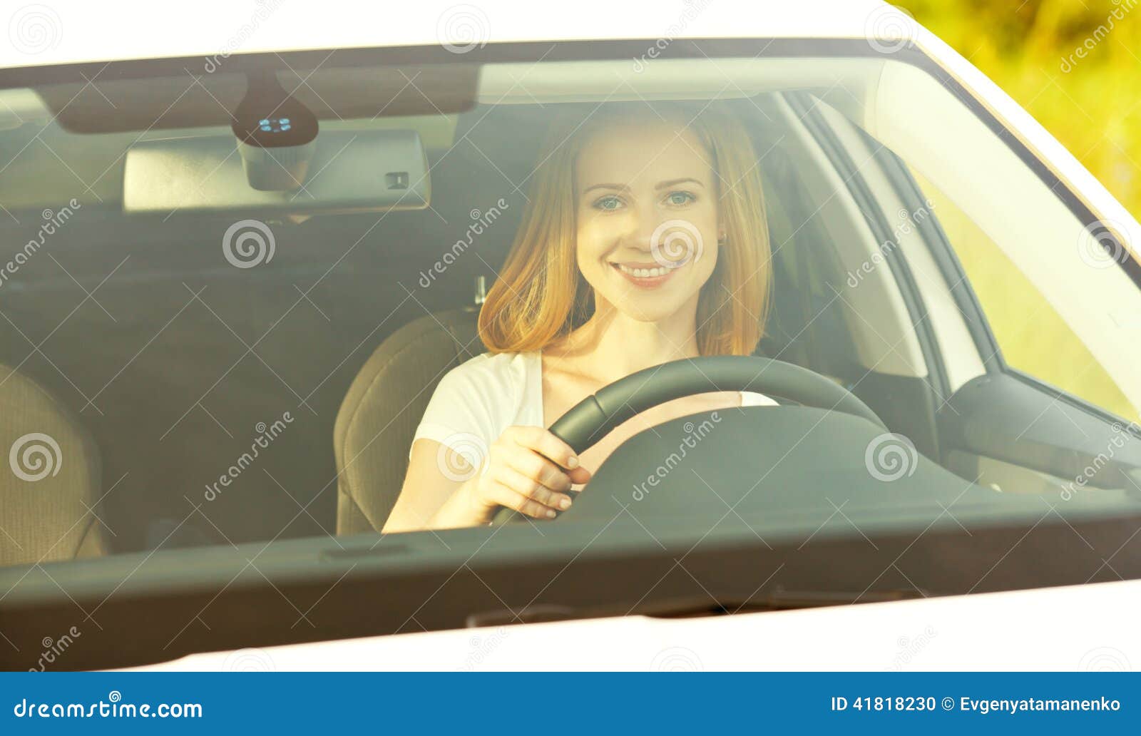 Female Driver Driving a Car Stock Photo - Image of lady, drive: 41818230