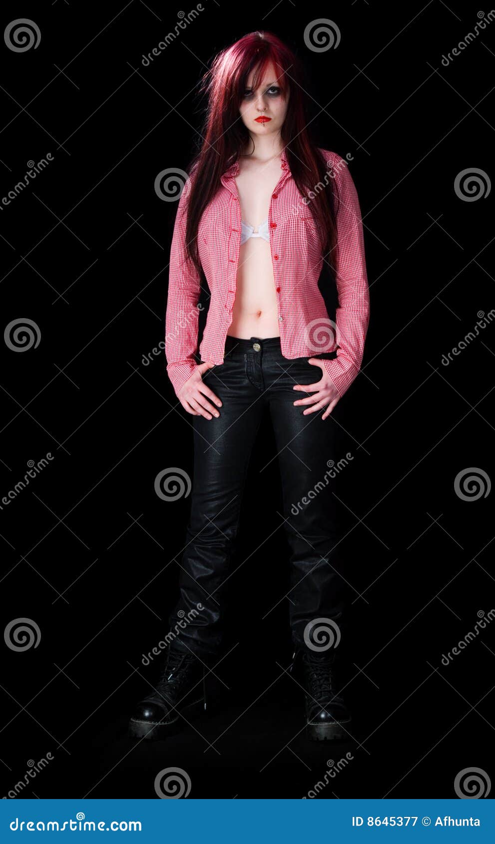 Female drug addict stock image. Image of female, standing - 8645377