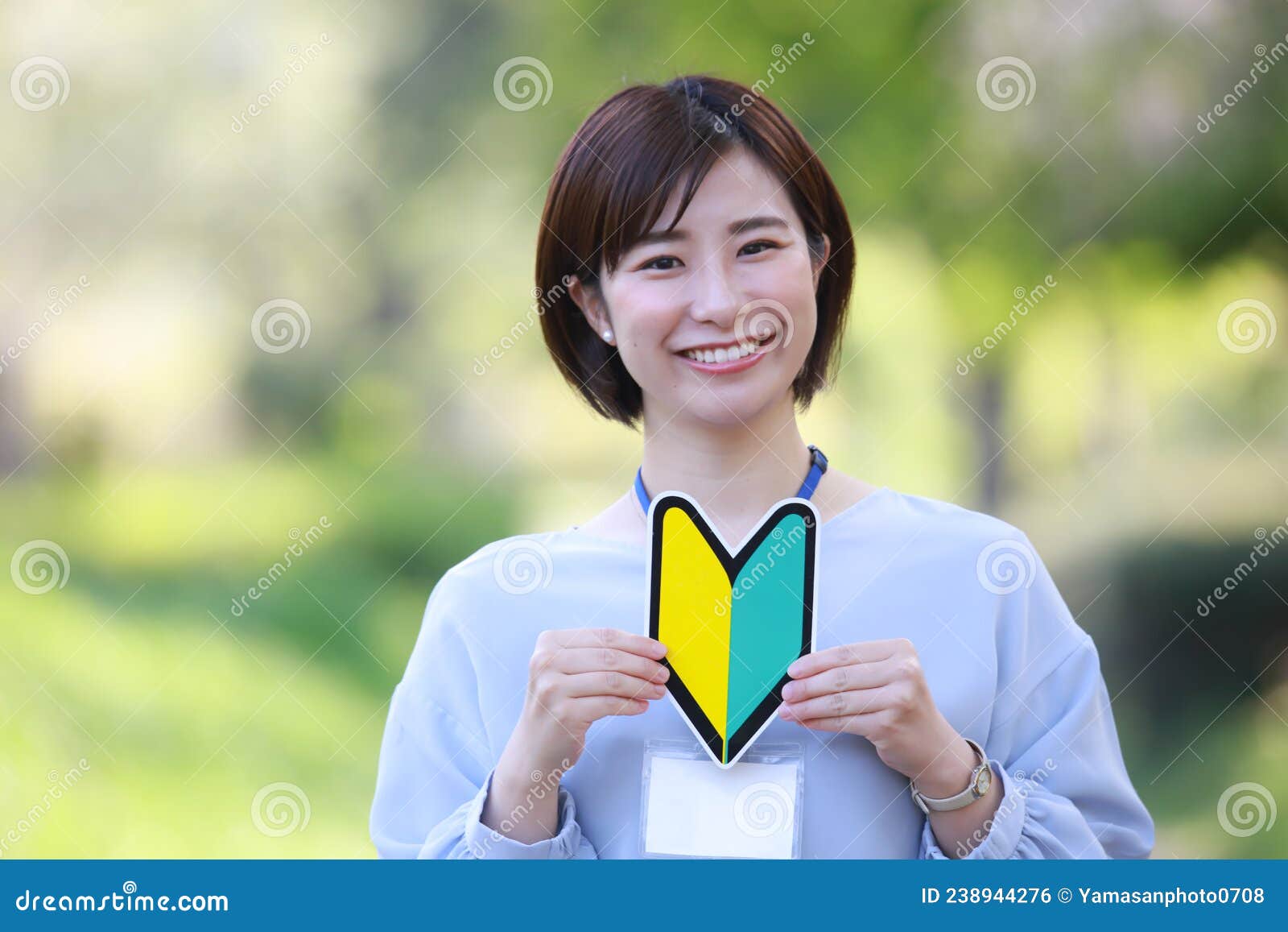Female Employee with a Beginner Mark Stock Photo - Image of adolescent ...