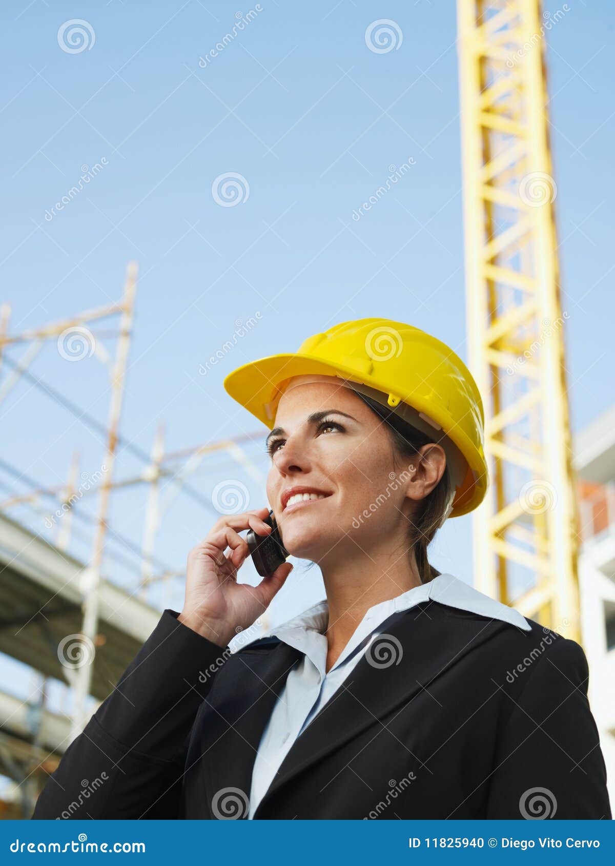 Female engineer stock photo. Image of hard, happy, european - 11825940