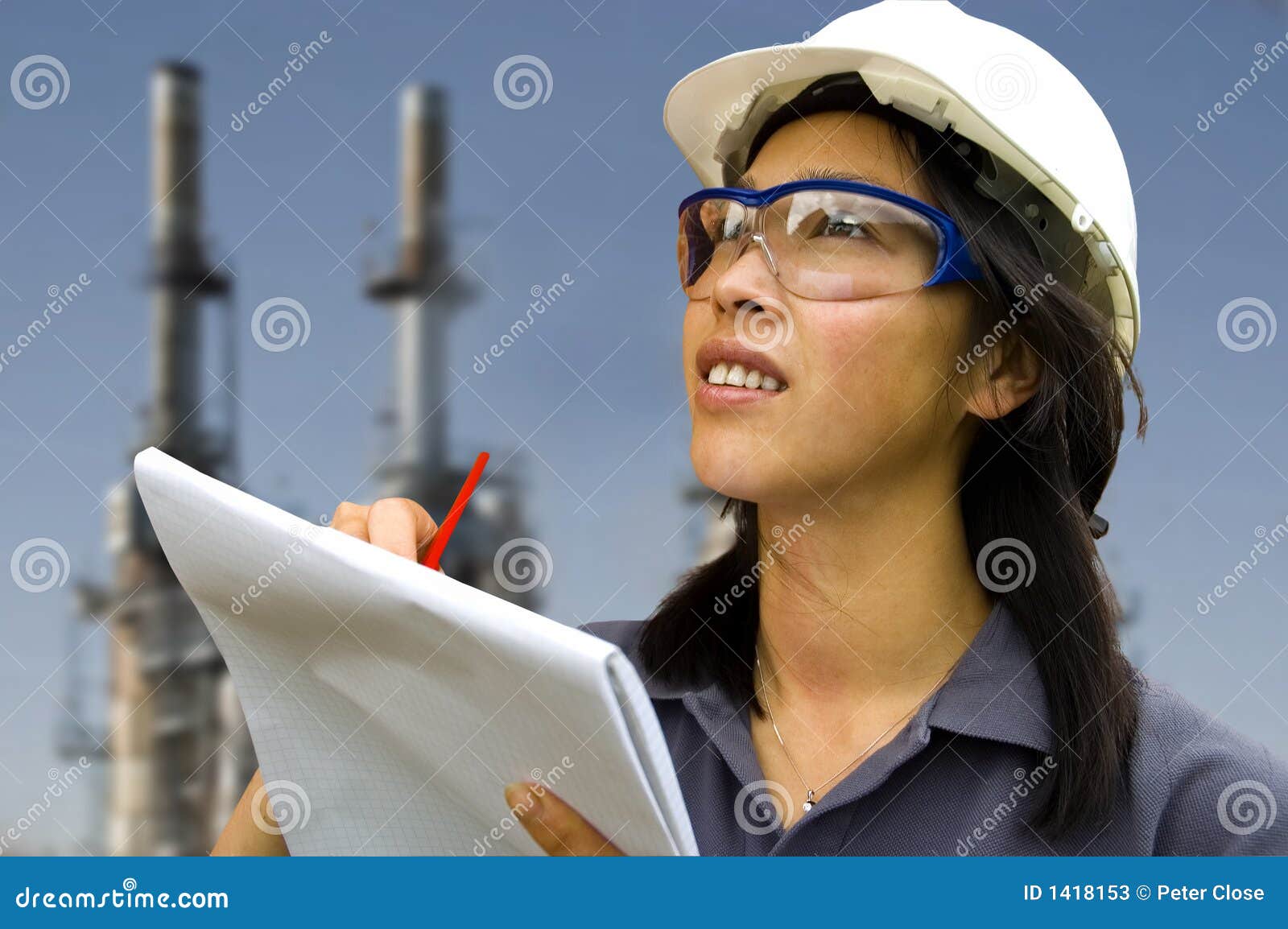 Female engineer stock image. Image of planning, planner - 1418153